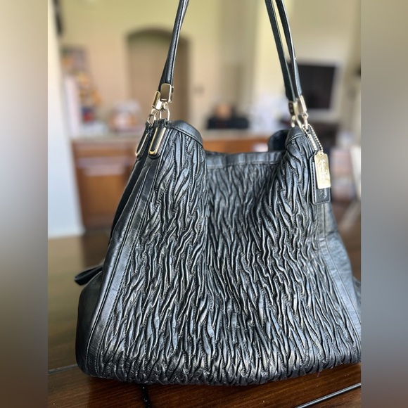 Coach | Bags | Coach Madison Phoebe Gathered Leather Shoulder Bag ...